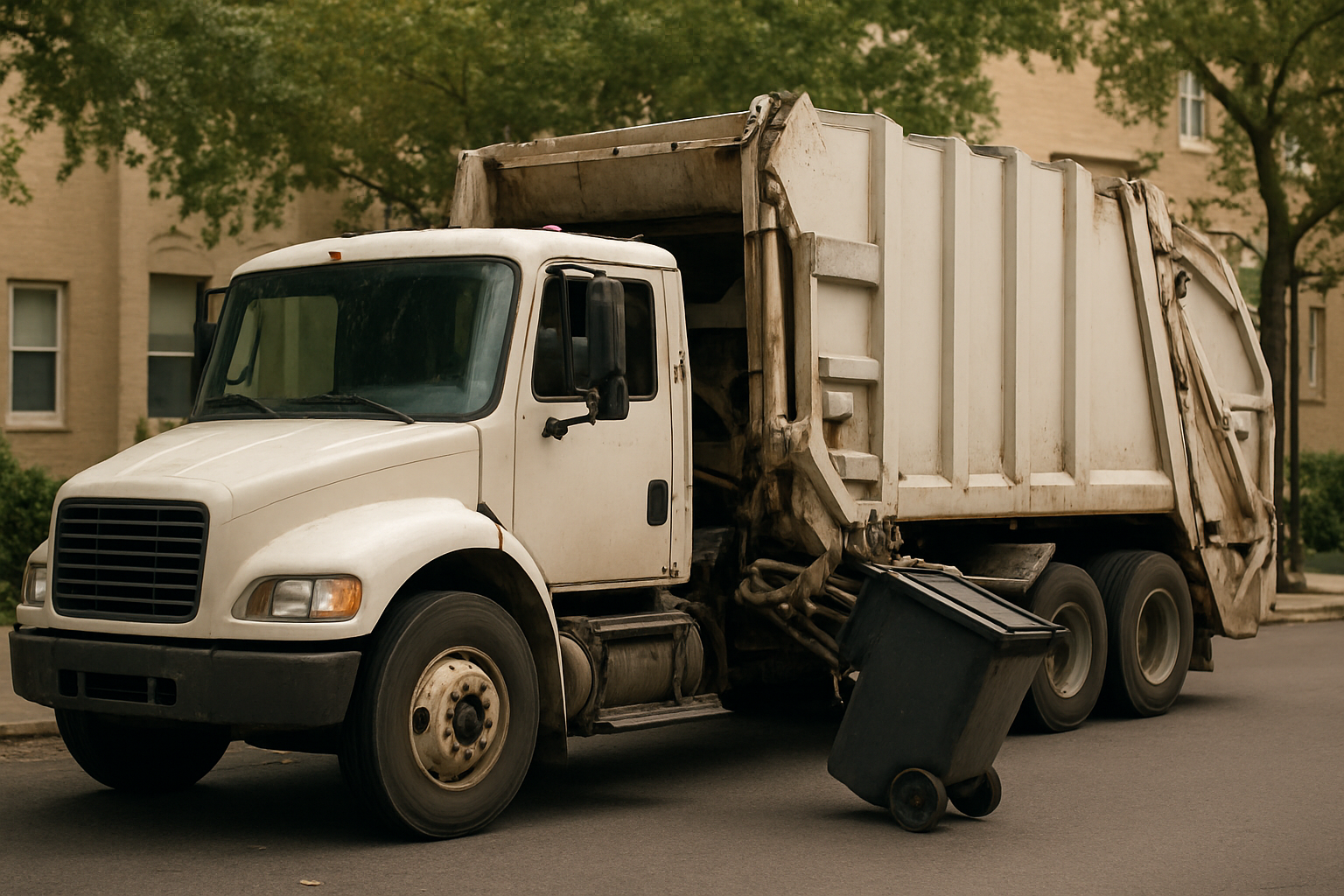 How Much Does a Garbage Truck Weigh? (6,800–15,000 kg)