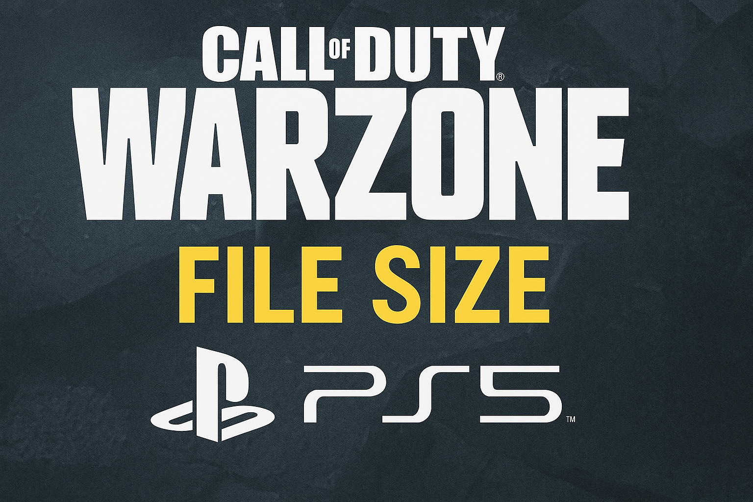 Сколько весит файл Call of Duty Warzone для PS5? — Насколько он тяжёлый?