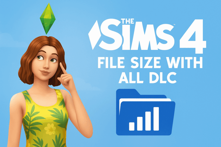How Much Does a The Sims 4 File Size with All DLC Weigh? - How Heavy Is It